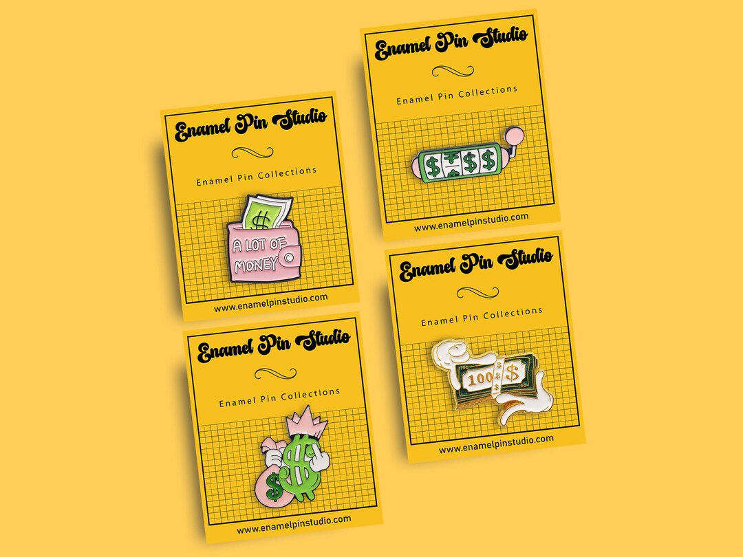 Money Enamel Pins - Etsy
