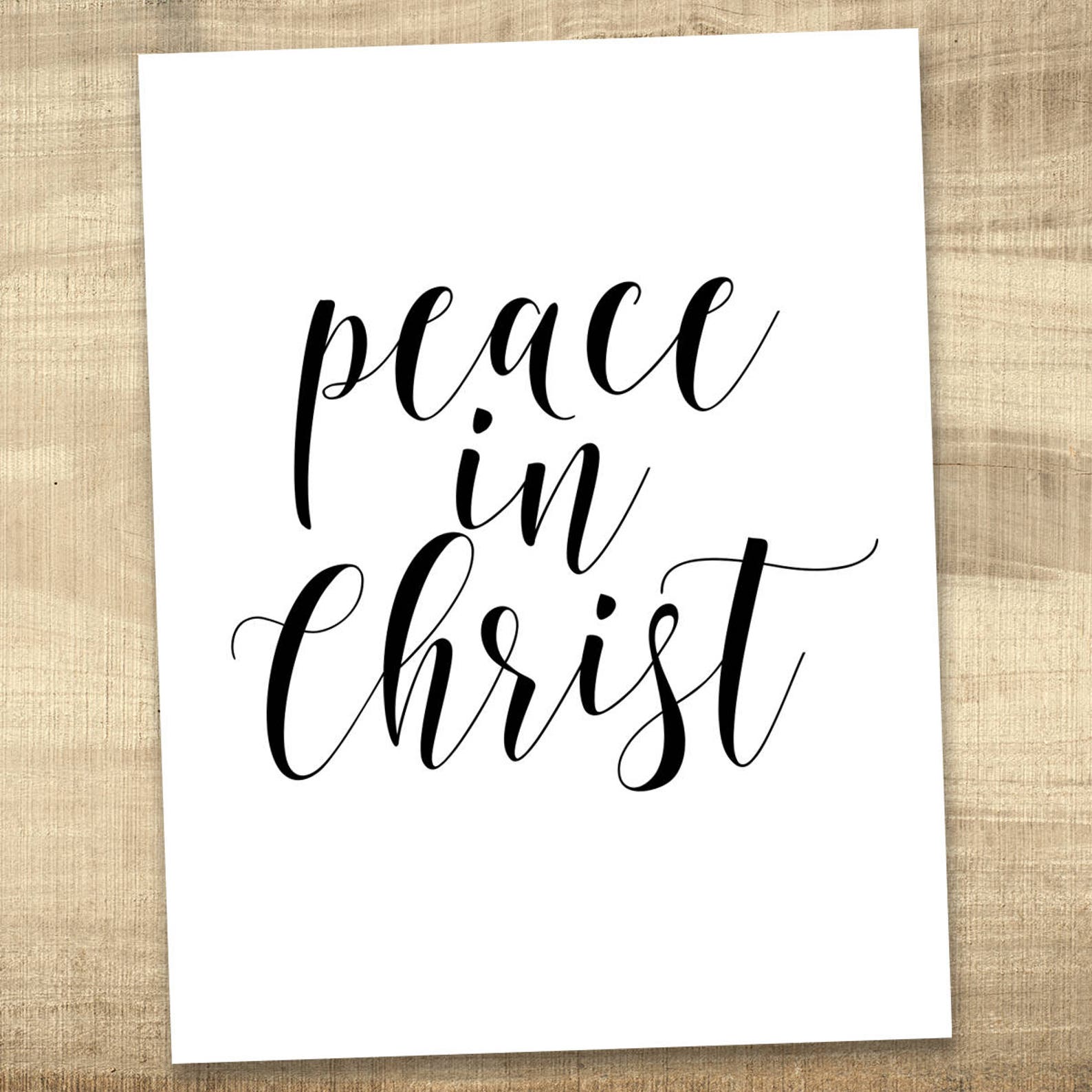 2018 LDS Youth Theme Peace in Christ Printable files All | Etsy