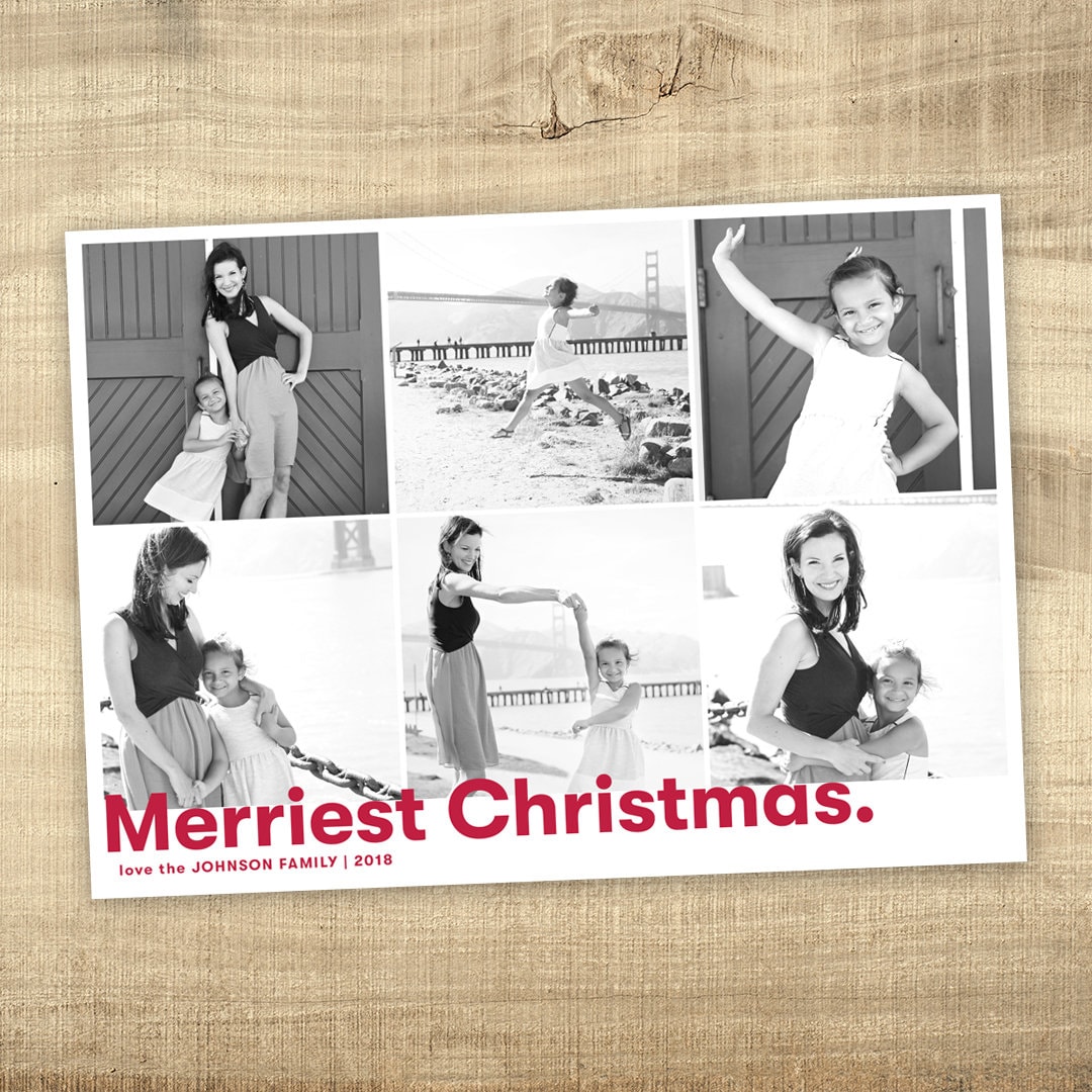 Digital Photo Christmas Card, Printable Holiday Card, Christmas Photo ...