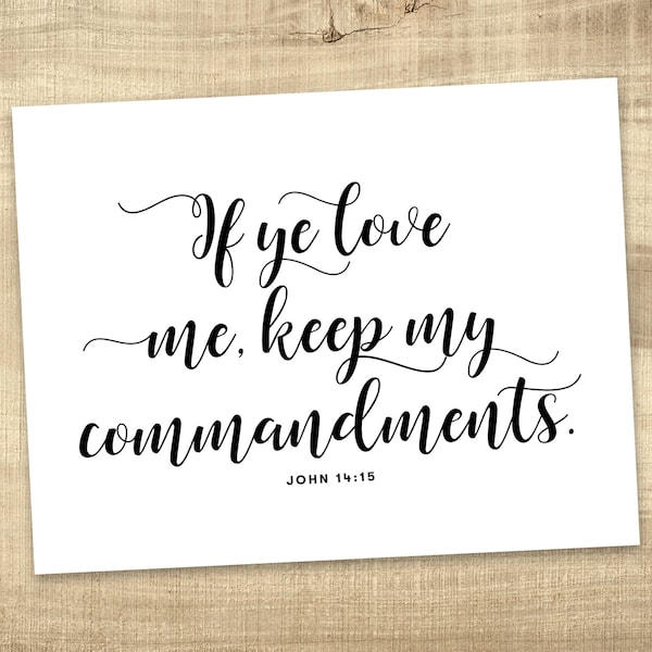 Keep My Commandments - Etsy