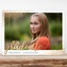 Gold Graduation Invitation, College Graduation Announcement, High ...