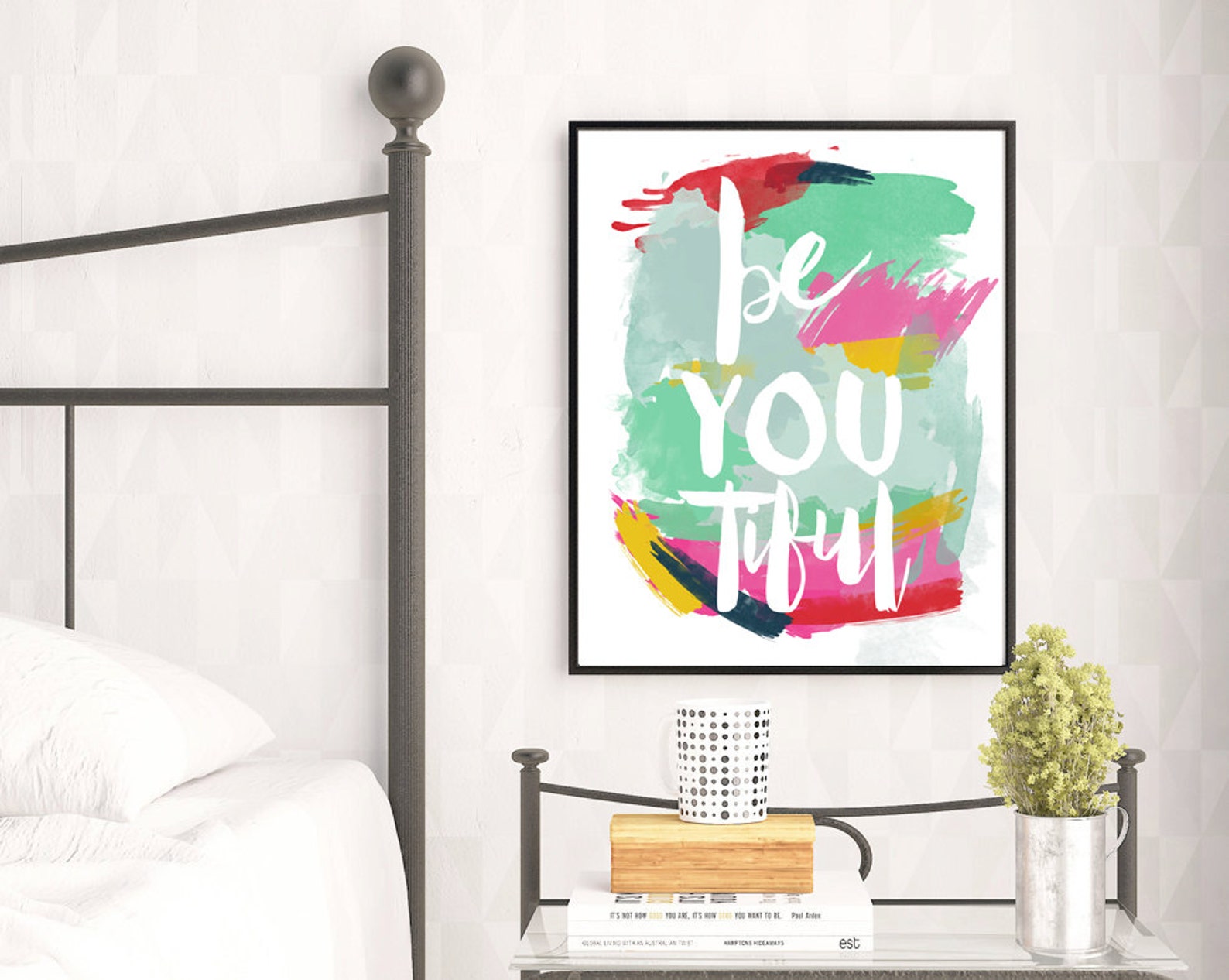 Beyoutiful Watercolor Printable Poster INSTANT DOWNLOAD - Etsy