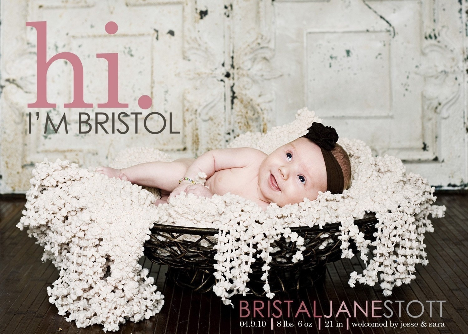 BIRTH ANNOUNCEMENT Hi Baby Announcement Hello Baby Baby Boy | Etsy