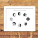 Printable Poster Moon Phases Children's Art Print 8x10 and - Etsy