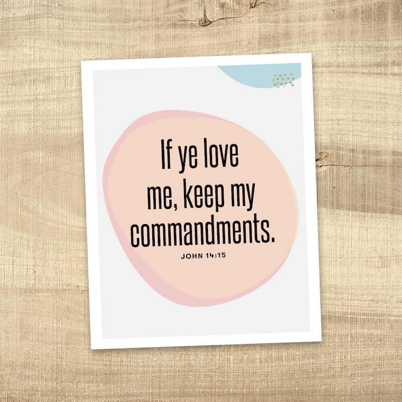 Keep My Commandments - Etsy