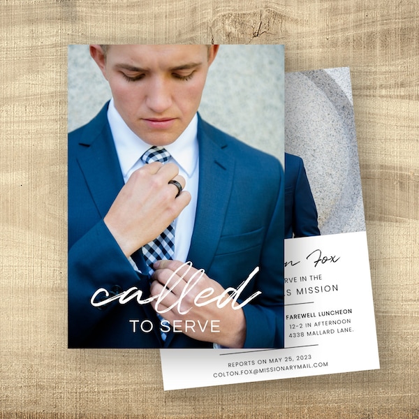Missionary Announcement Template - Etsy