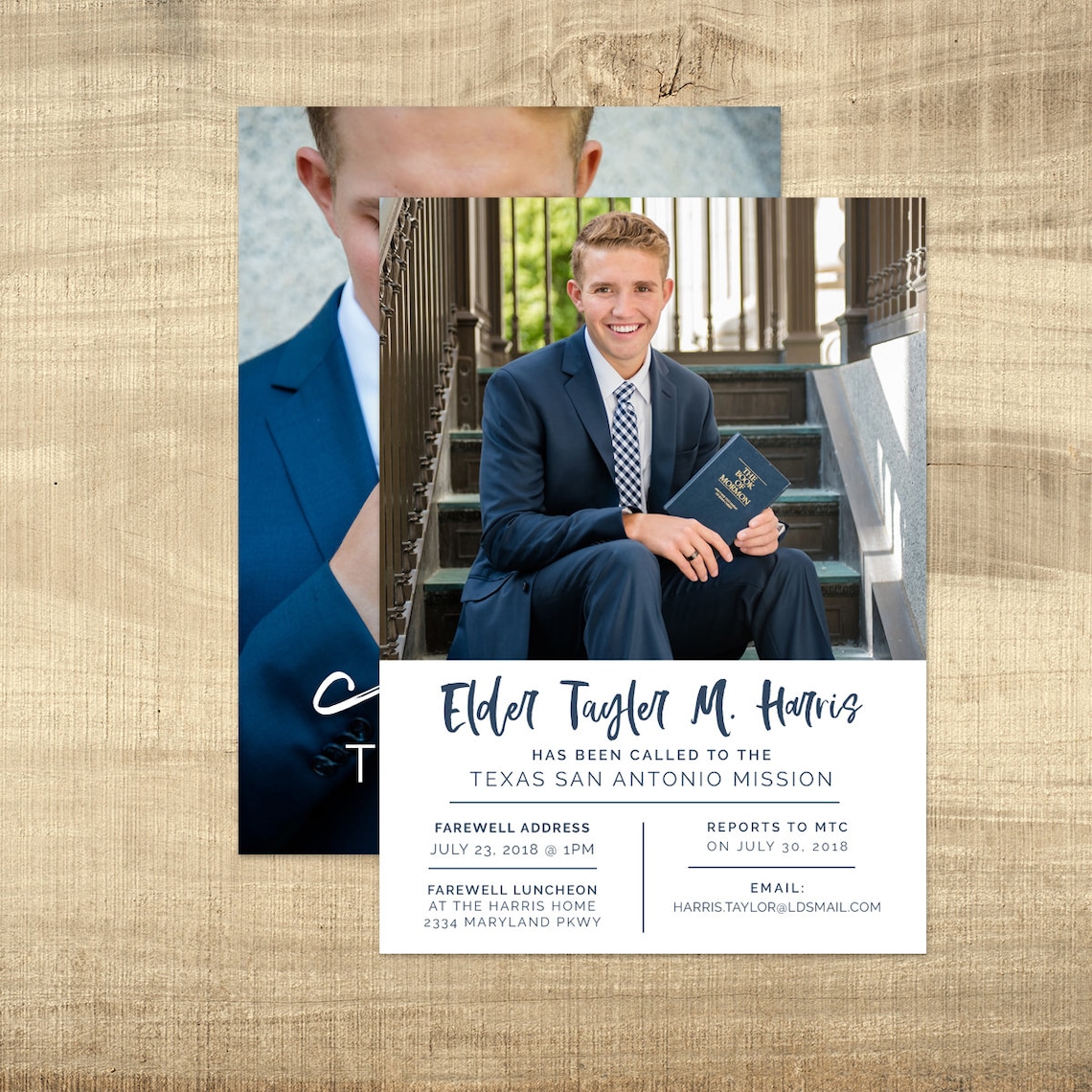 LDS Missionary Farewell Invitation Missionary Invite Photo | Etsy
