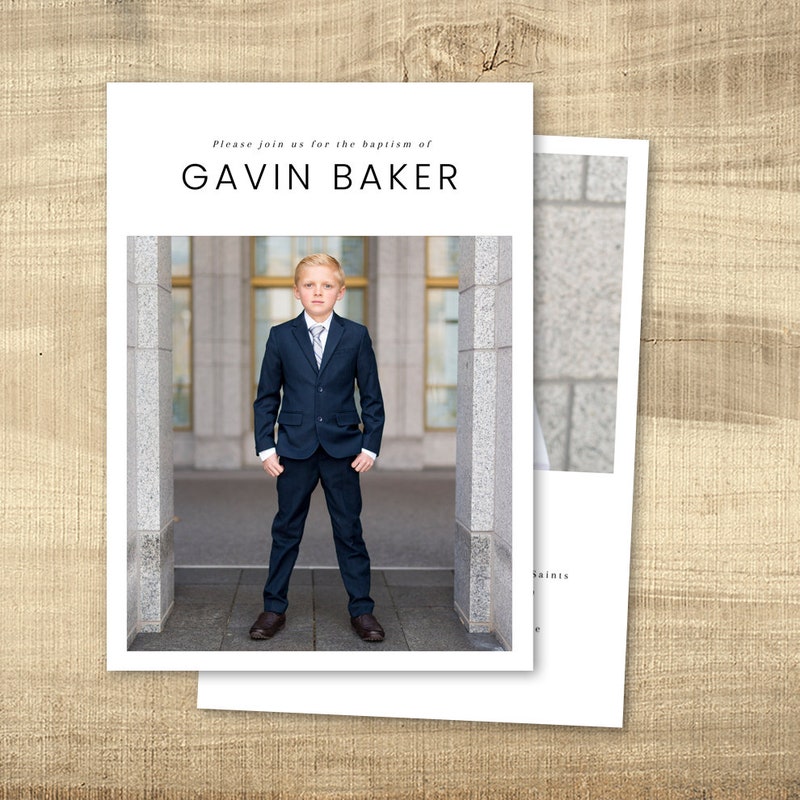 Lds Baptism Announcement - Etsy