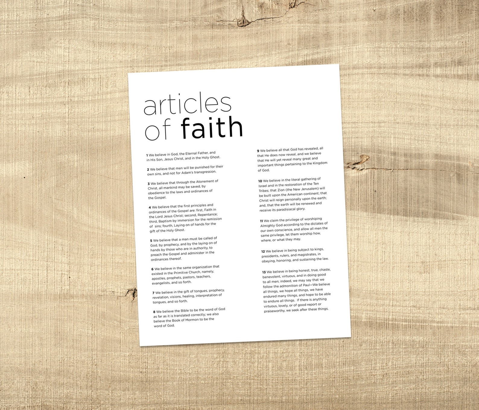 LDS Poster Set the Family the Living Christ the Articles of - Etsy