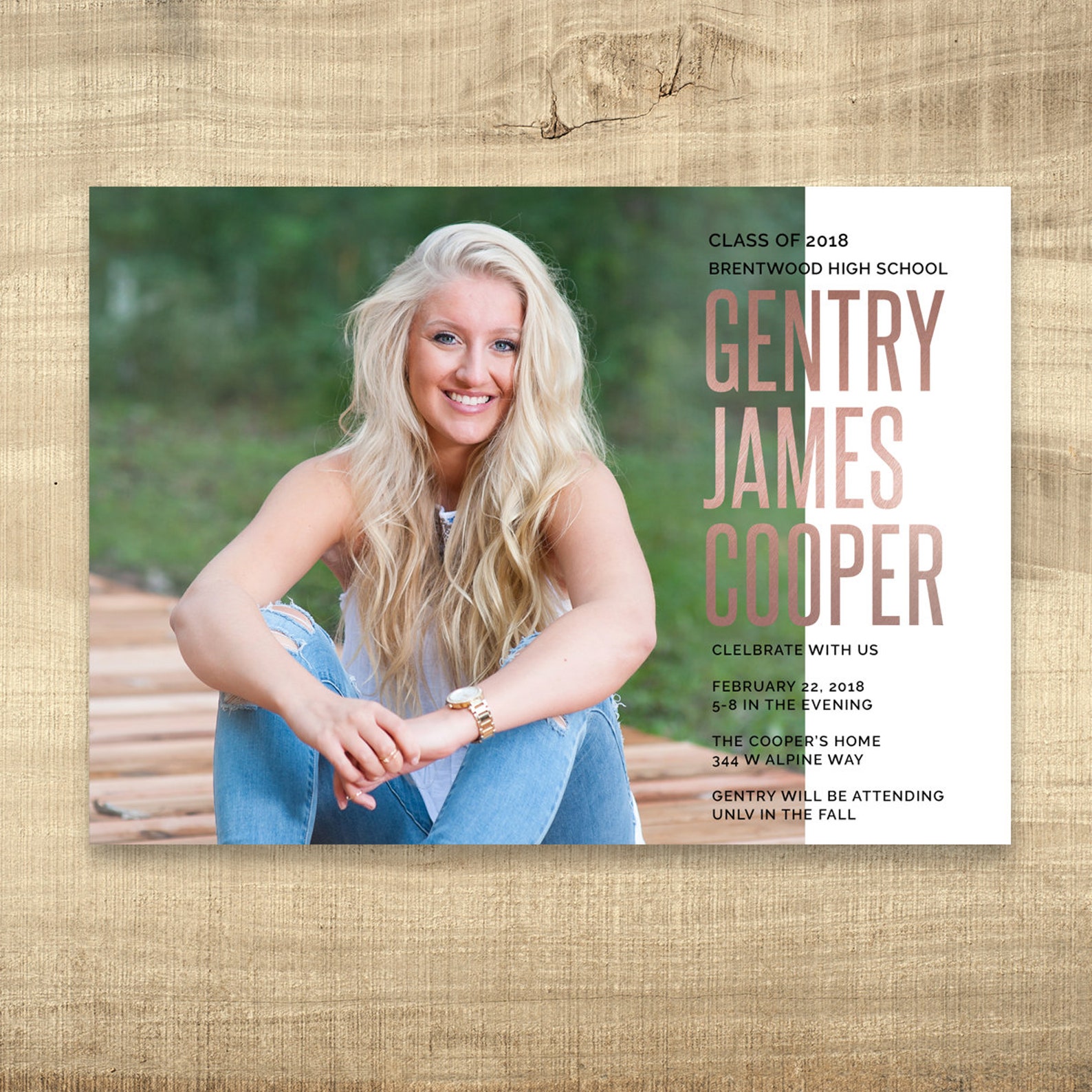 Graduation Announcement Graduation Invitation Modern | Etsy