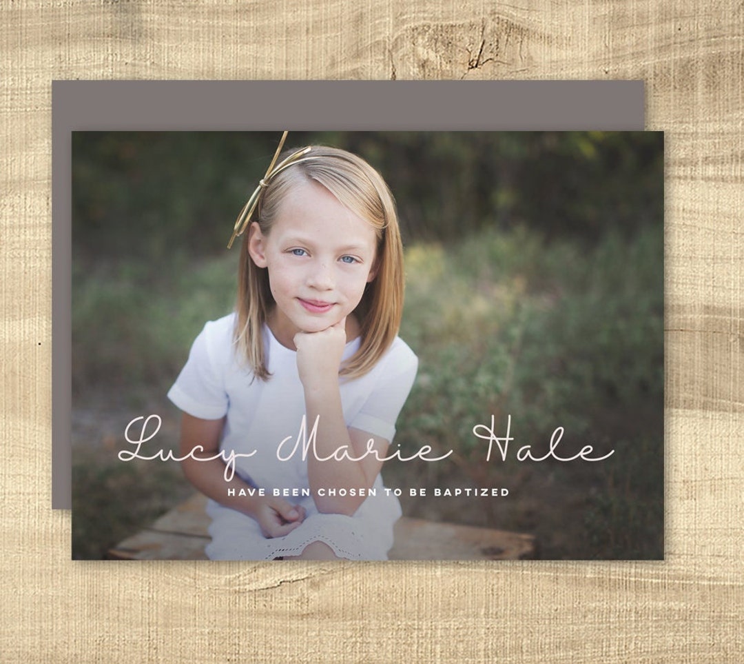 Baptism Invitation | LDS Baptism Announcement Template | LDS Baptism ...