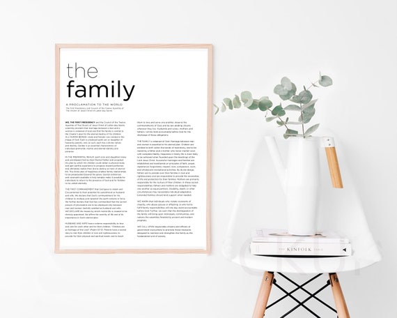 LDS Poster Set the Family the Living Christ the Articles of | Etsy