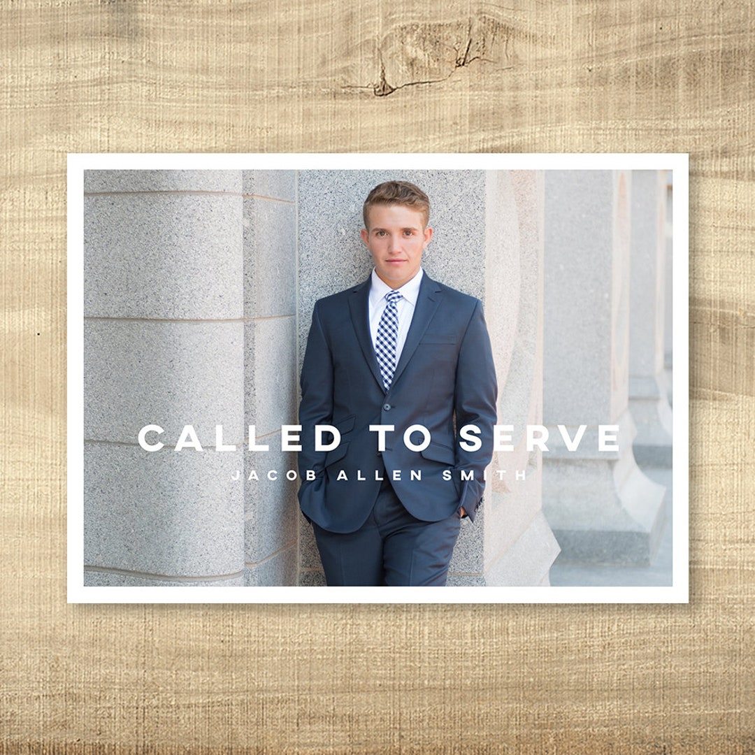 Missionary Announcement | LDS Mission Farewell Invitation ...