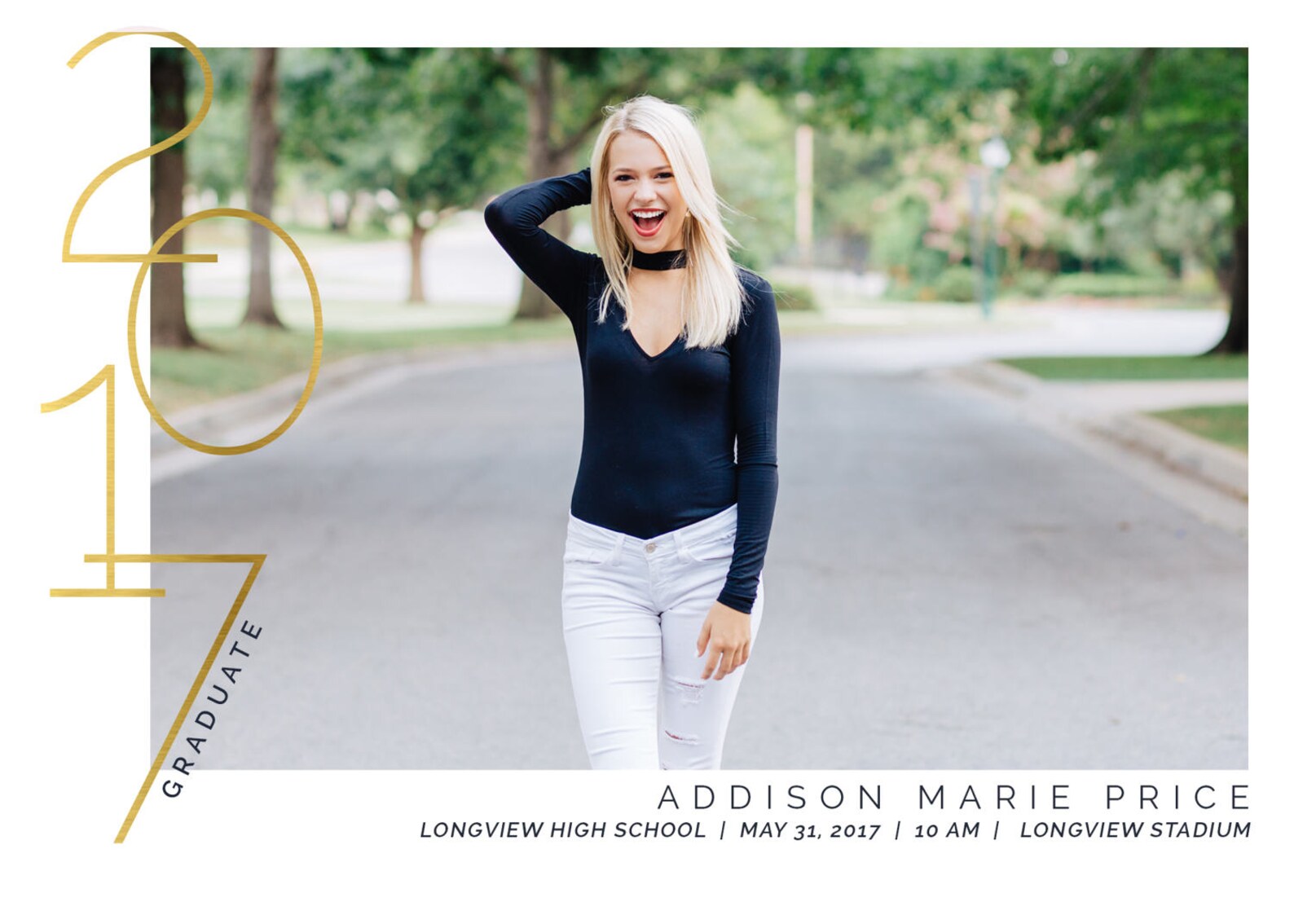 Graduation Announcement, Graduation Invitation, Modern Graduation ...