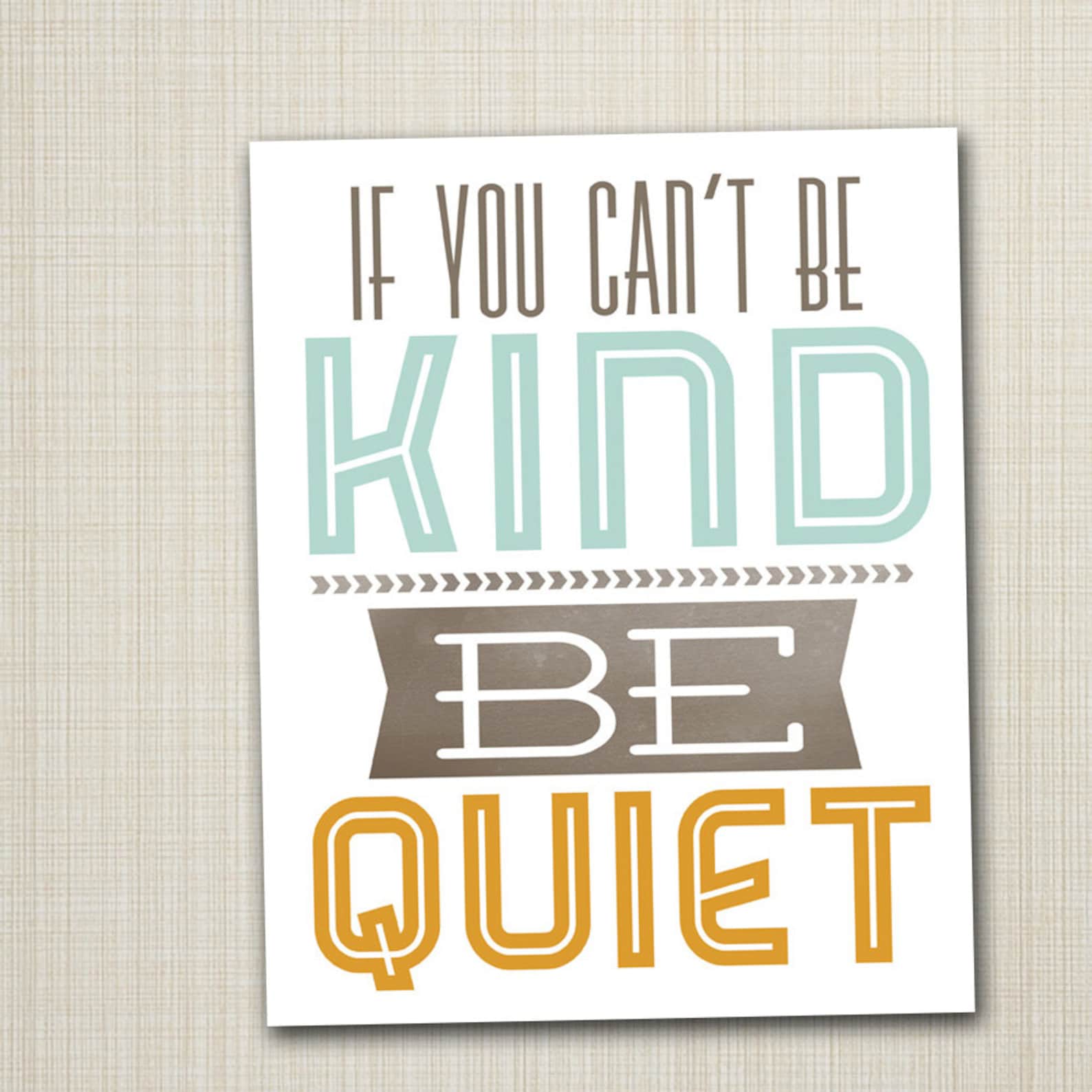 Be Kind Printable 8x10 Children's Art Print - Etsy