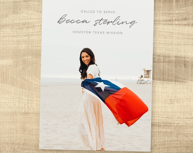 Missionary Announcement | LDS Mission Farewell Invitation ...