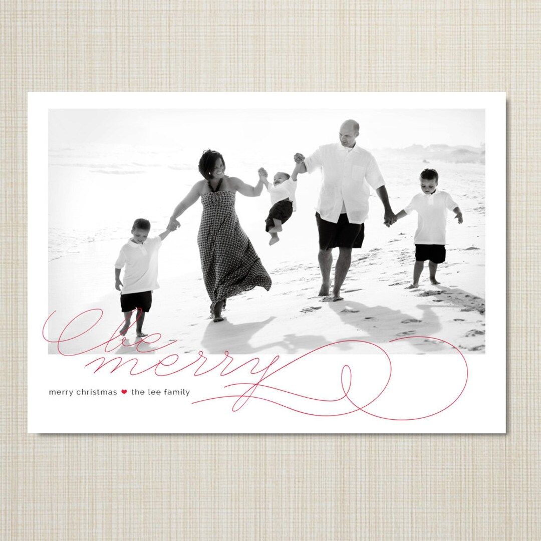 Christmas Card, Christmas Photo Card, Photo Christmas Card, Christmas ...