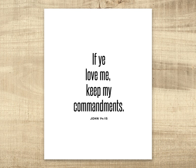 2019 LDS Youth Theme Keep my Commandments Printable files | Etsy