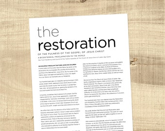 Restoration Poster - Etsy