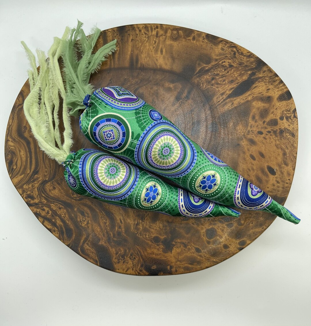 Carrot Pair Made From Repurposed Necktie Plush Stuffed - Etsy