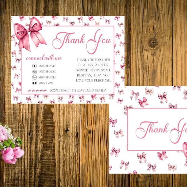 Bow Business Card - Etsy