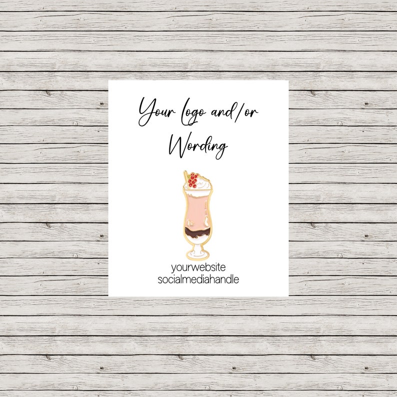 Custom Designed-your Logo, Wording & Design Enamel Pin Display Cards ...