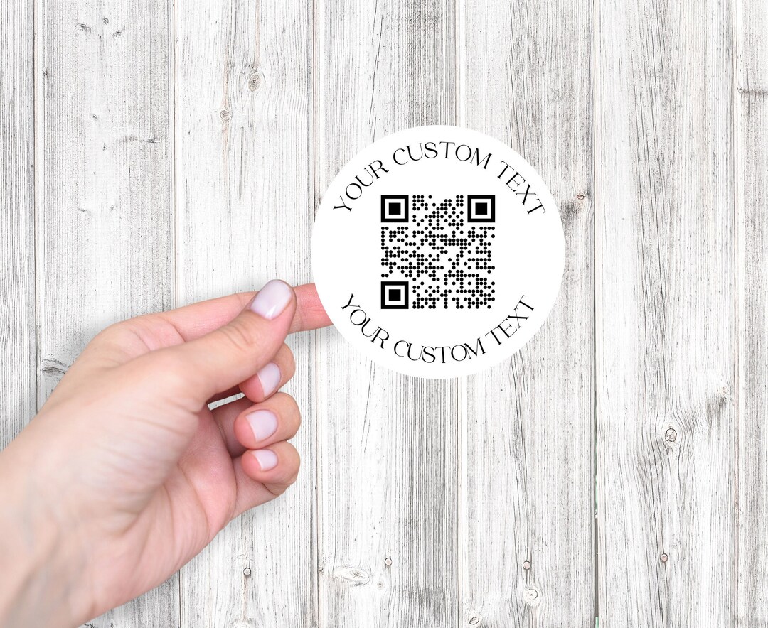 Custom QR Code Stickers/ Labels, QR Code Scan Stickers, Website, Social ...