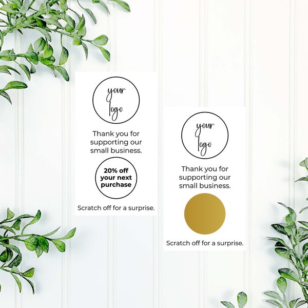 Custom Scratch off Card - Etsy