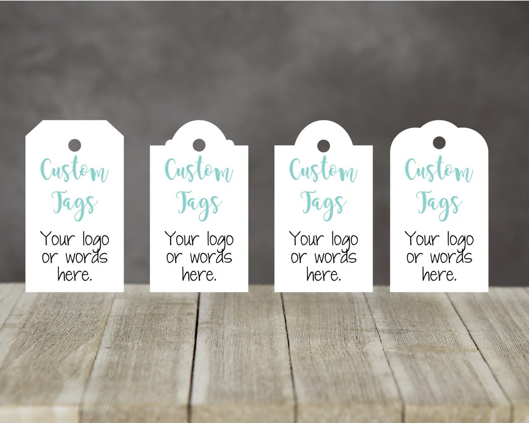 CUSTOMIZED Tags, Hang Tags, Different Styles, Colors & Amounts- Favor ...
