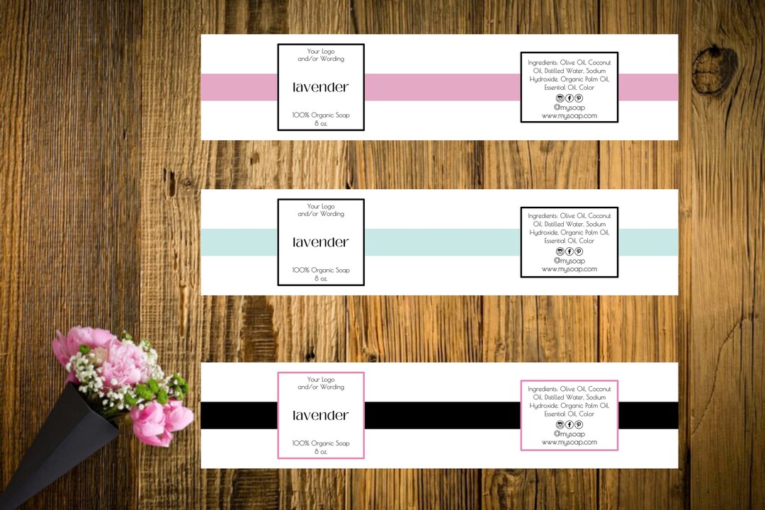 Printed-customized Solid Color Stripe Soap Bands, Belly Bands, Paper ...