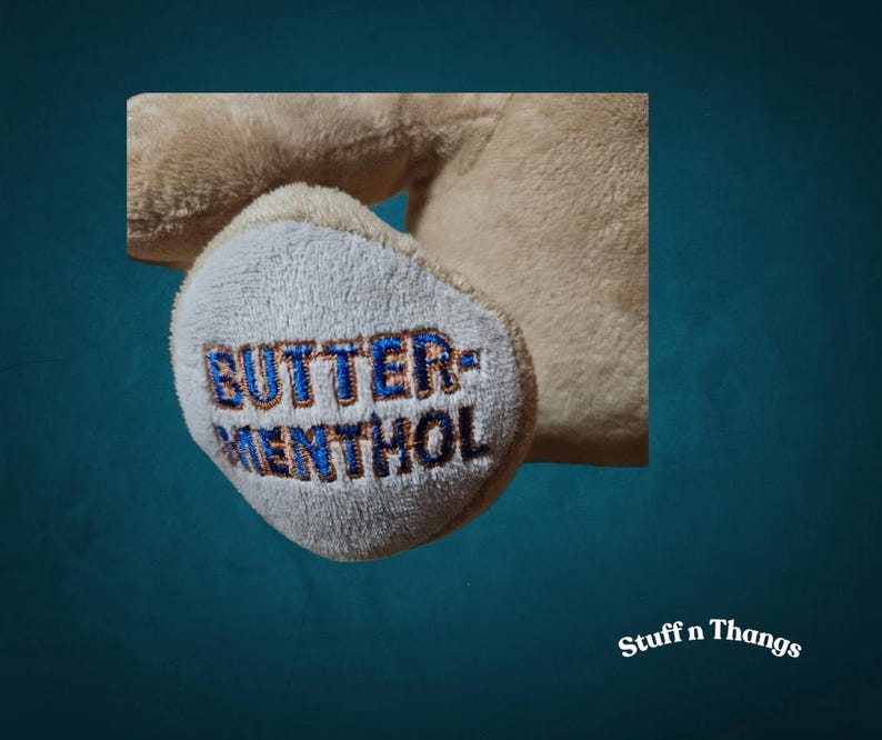 Butter Menthol Teddy Bear Vintage - Etsy