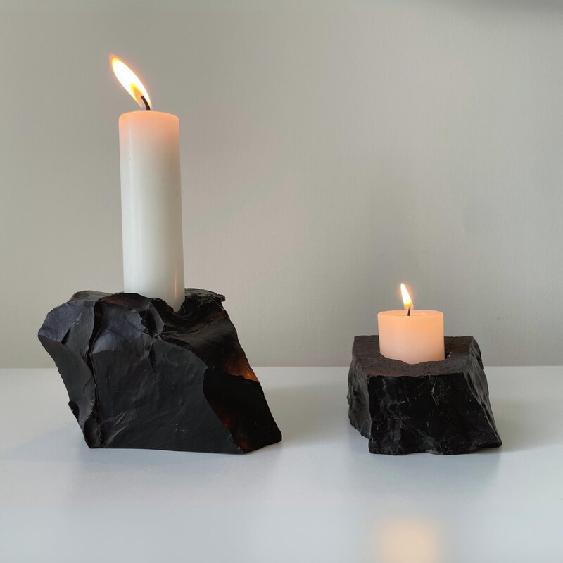 Stone Candle Holder - Etsy