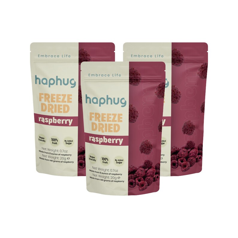 Freeze Dried Raspberry Snacks - Vegan, No Added Sugar (tiple Pack) - Etsy