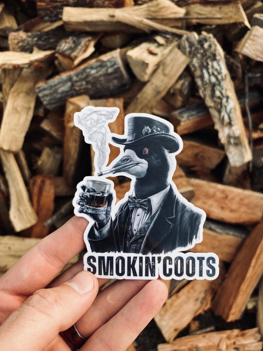 Funny Coot Sticker - Duck Hunting Sticker - Smokin' Coots Sticker - Etsy