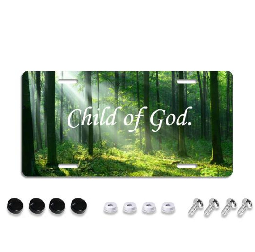 Vanity Plate Child of God Religious Themed Custom Car Tag, Specialty ...
