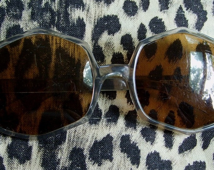 Vintage 1960's ITALY RENAULD Hexagon Sunglasses - Etsy
