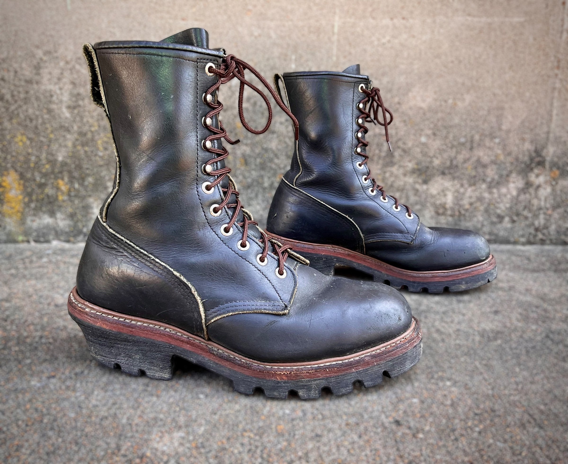 Brown Logger Boots