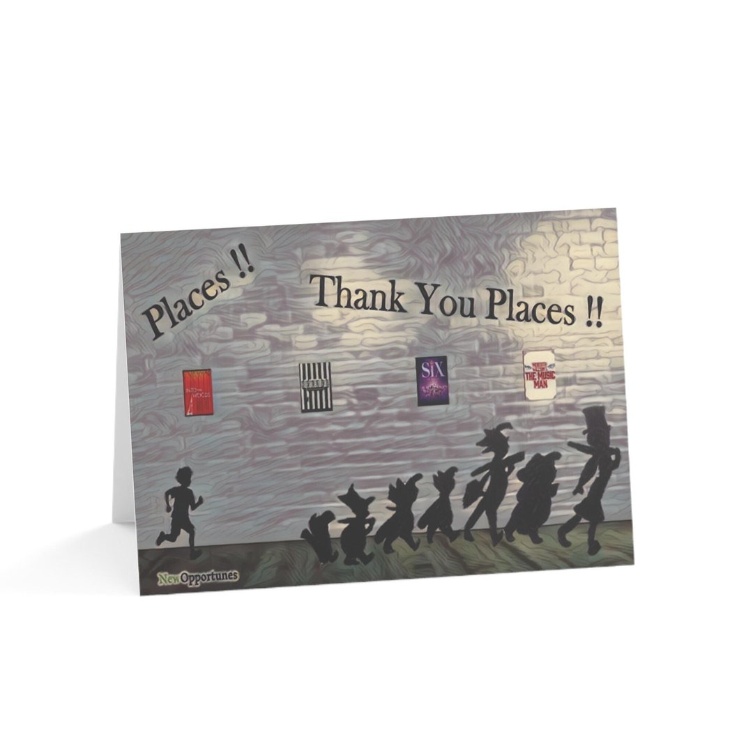Thank You Places, Musical Theater Gifts, Actor Gifts, Drama Kid Gifts ...