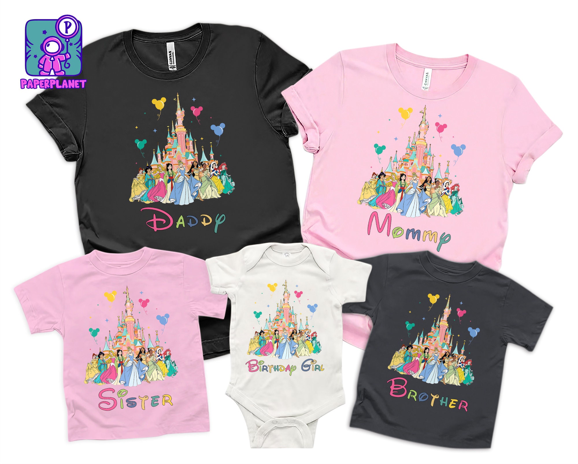 Disney Princess Birthday Shirt, Custom Princess Shirt sold by Gustavo Siqueira | SKU 40669844 ...