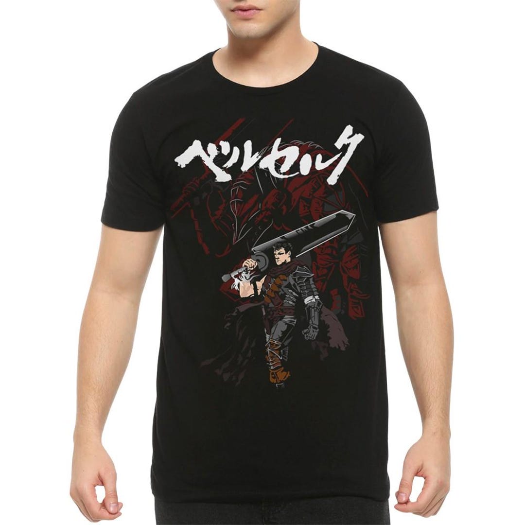 Berserk Guts Black Swordsman T-shirt, Men's and Women's Sizes (BER ...