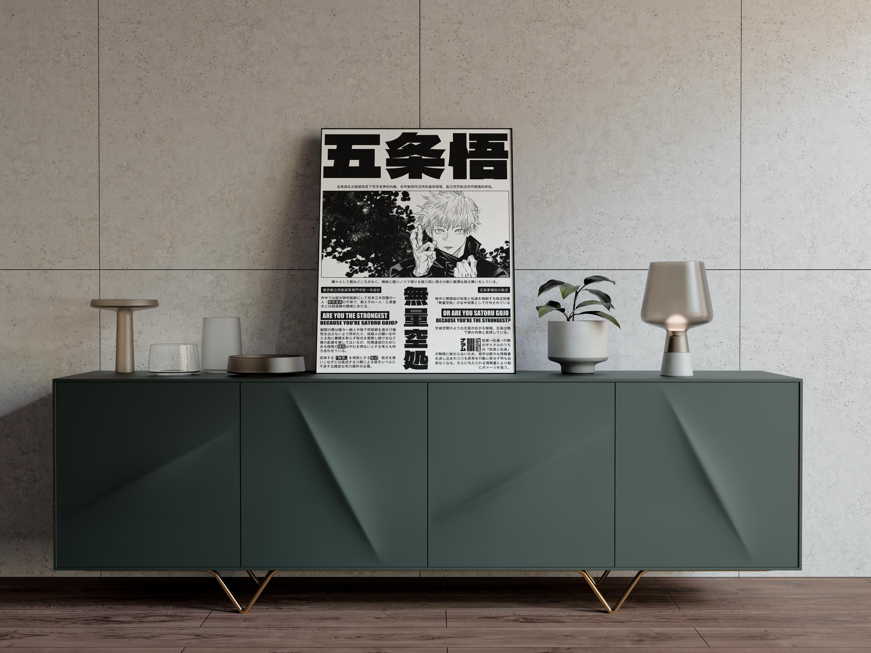 Gojo Satoru Jujutsu Kaisen Wall Decor, Anime Poster, Jjk Room Decor ...