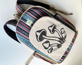 Handmade Himalayan Hemp Backpack: Eco-friendly Organic Cotton Rucksack ...