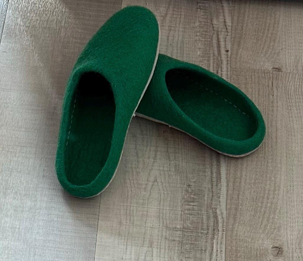 Handmade Wool Felt Slippers: Fair Trade Indoor Shoes - Etsy