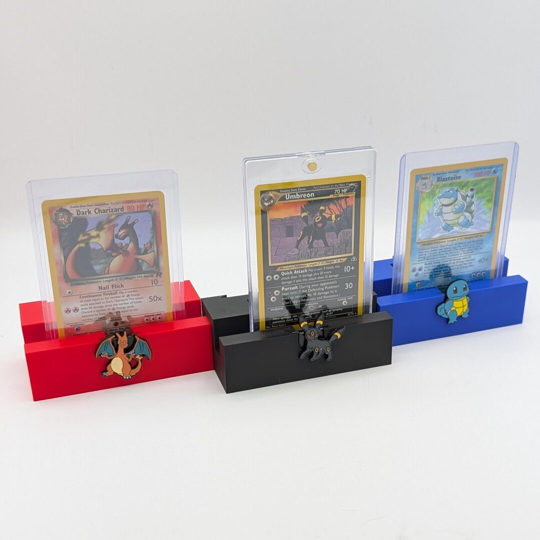 Custom Card Display Wall Mount OR Table Top insert Pin or Charm - Etsy