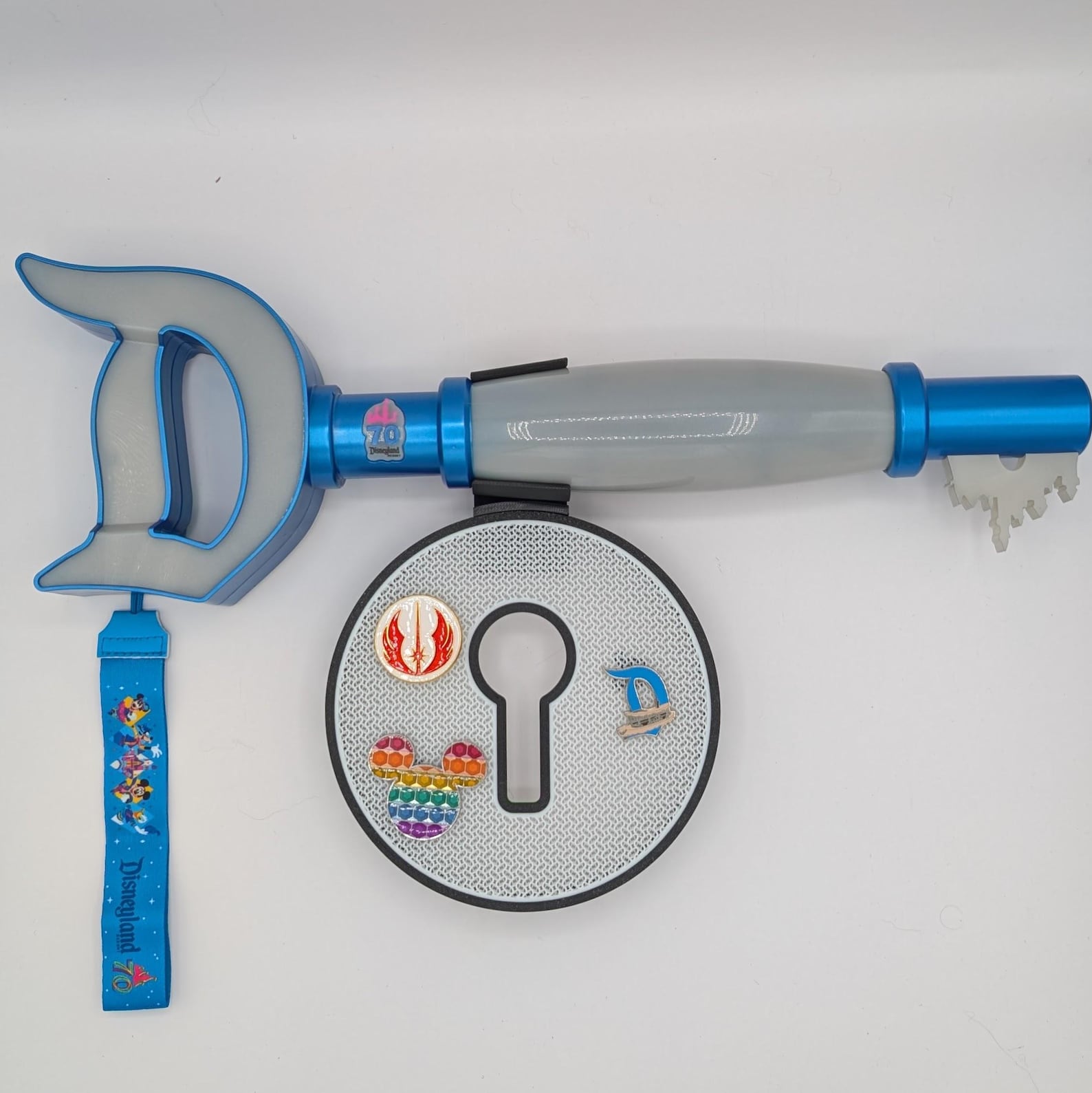 Disneyland 70th Anniversary Key & Pin Display: Collectible Wall Mount ...