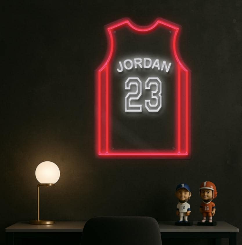 Custom Basketball Jersey Neon Sign,basketball Room Decor, LED Lights ...