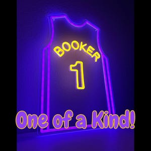 Custom Basketball Jersey Neon Sign,basketball Room Decor, LED Lights ...