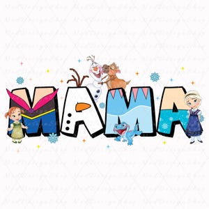 Frozen Mama Png, Princess Mom Png, Mama Cartoon Movie Png, Family ...