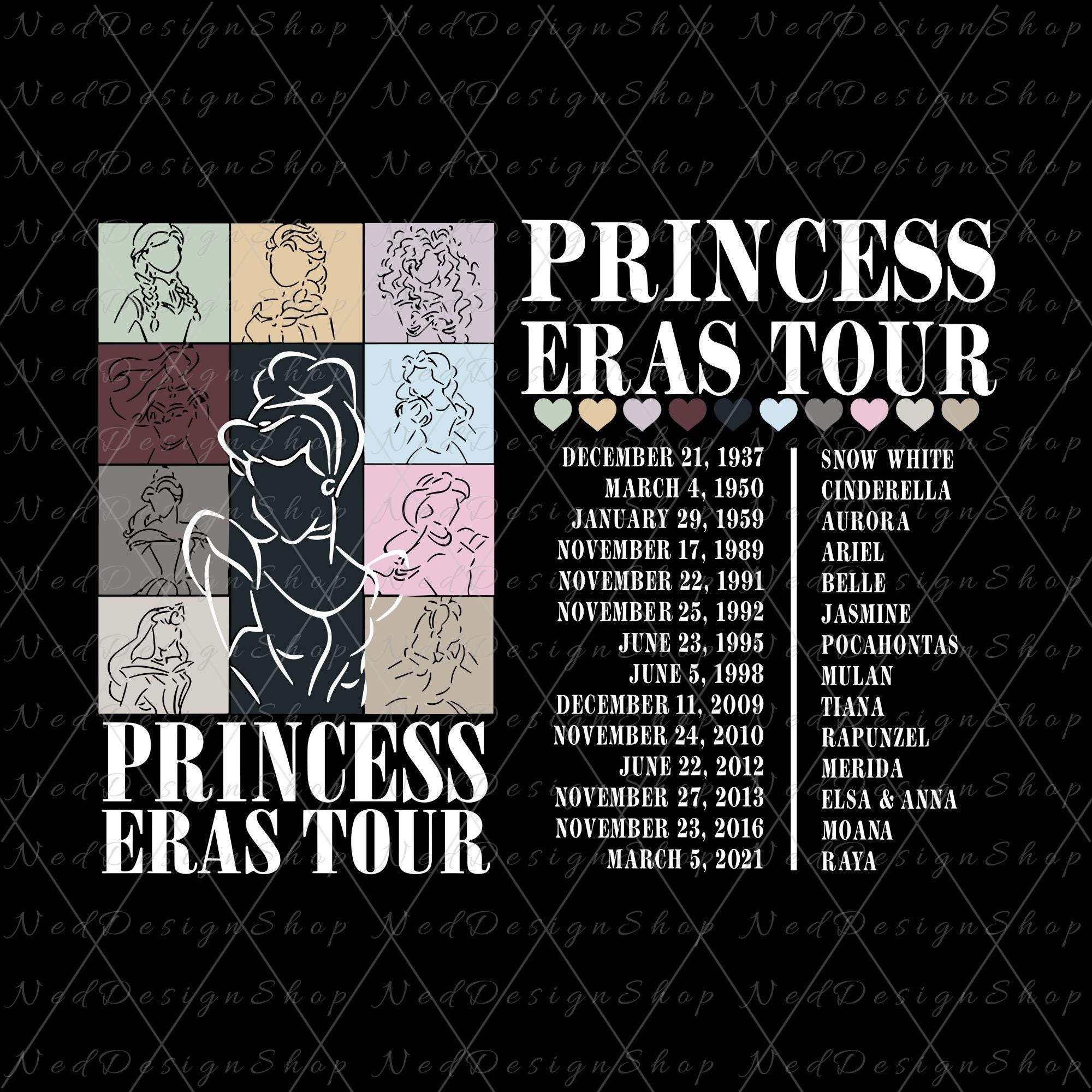 Princess Svg, the Eras Tour Princess PNG, Princess Comfort Color Png ...