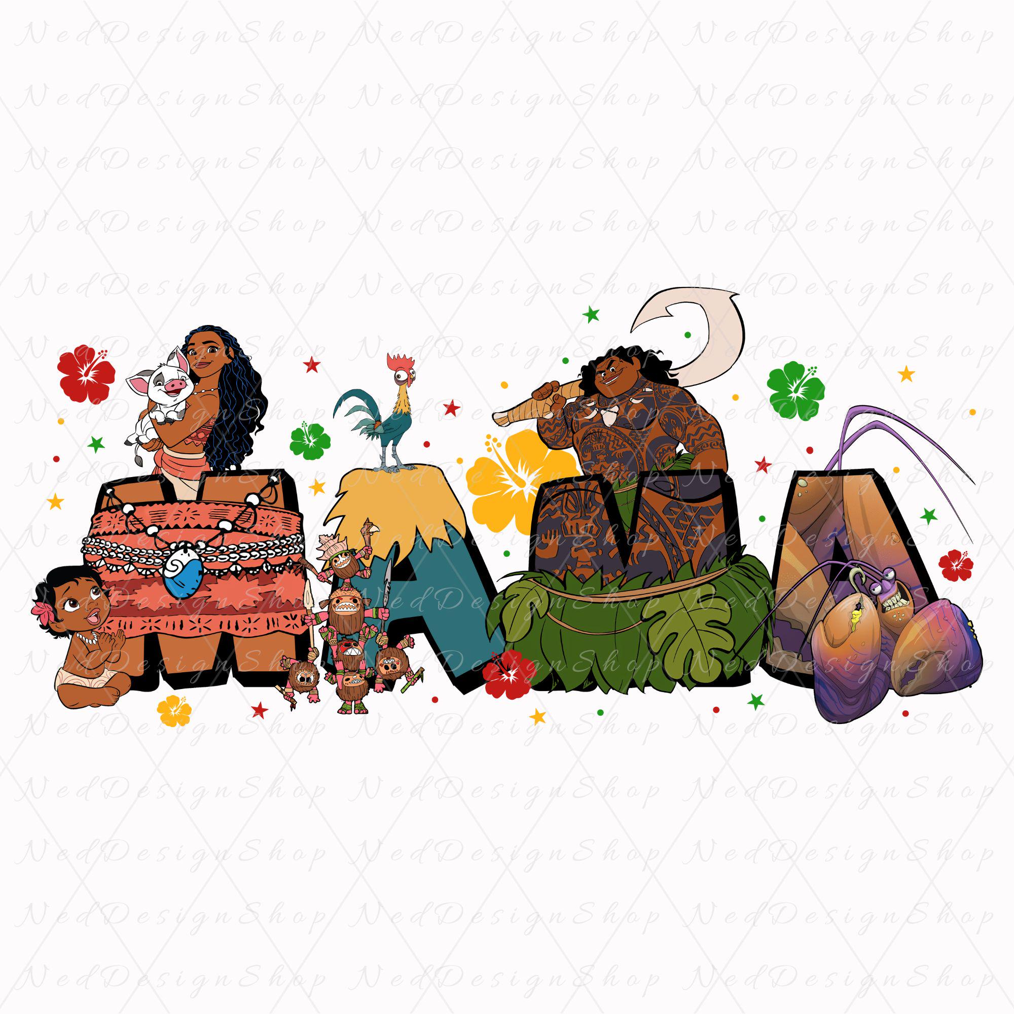 Moana Mama Png, Moana Mom Png, Moana Png, Retro Mama Png, Mom Shirt Png, Mother's Day Png ...